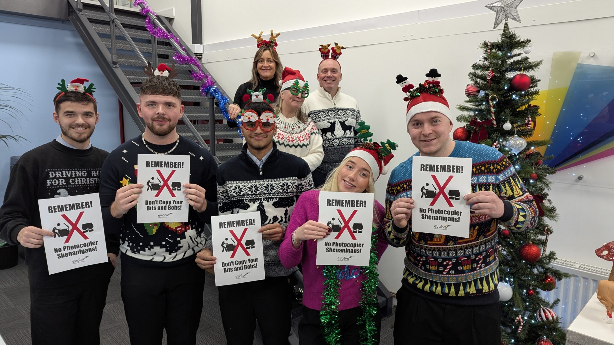 Evolve Warns Against Office Party Hijinks with Themed Christmas Song